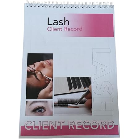 Amazon.com: Jegapluso Customize Lash Extension Client Record Book 40 ...