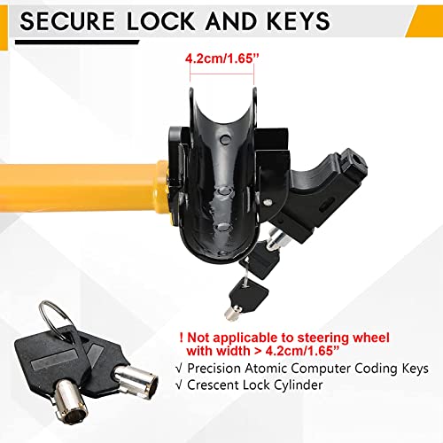 Snapklik.com : DASBET Car Steering Wheel Lock Anti-Theft Device ...