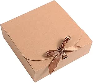 Amazon.com: 10 Present Gift Boxes, 16x16x5cm Rectangle Paper Gift Box ...