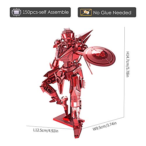 3D Puzzles - Piececool 3D Metal Puzzle Gundam Model Kits, Shield Man ...