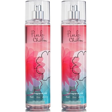 Amazon.com : Bath and Body Works Pink Chiffon Fine Fragrance Mists Pack ...