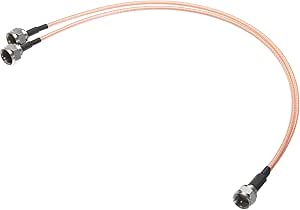 Amazon.com: MECCANIXITY RG6 Splitter Coax Cable 3 Way F Male to 2 F ...