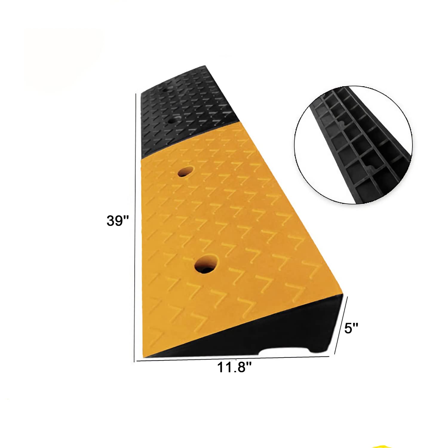 Snapklik.com : Mopam 5 Rise Rubber Curb Ramp Heavy Duty Driveway Ramps ...