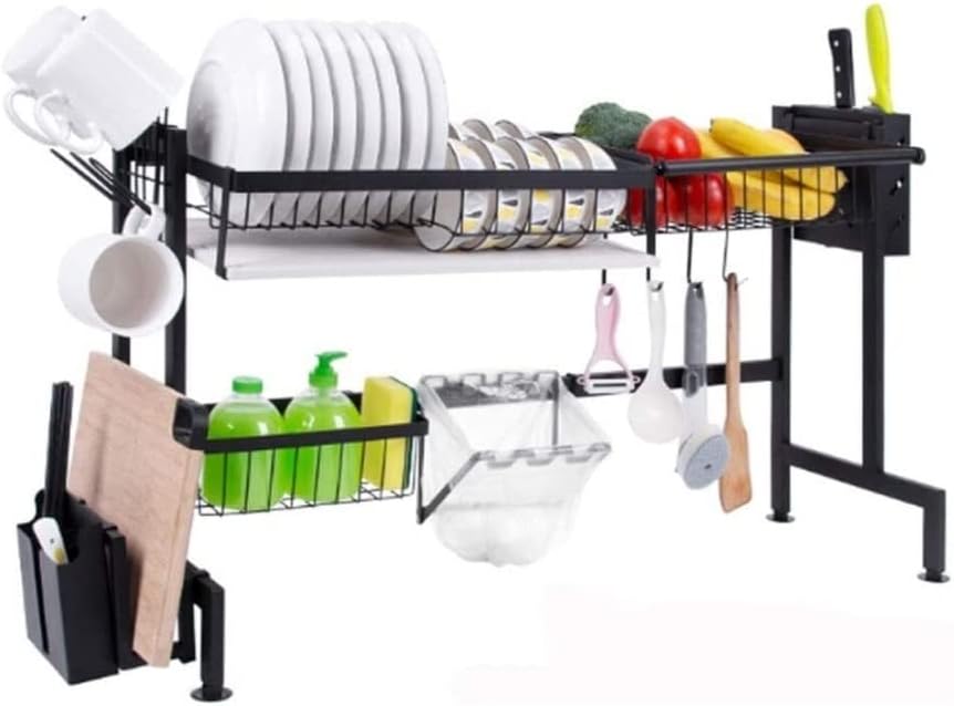 Amazon.com: Dish Rack Dish Drainer Dish Drying Rack Stainless Steel ...