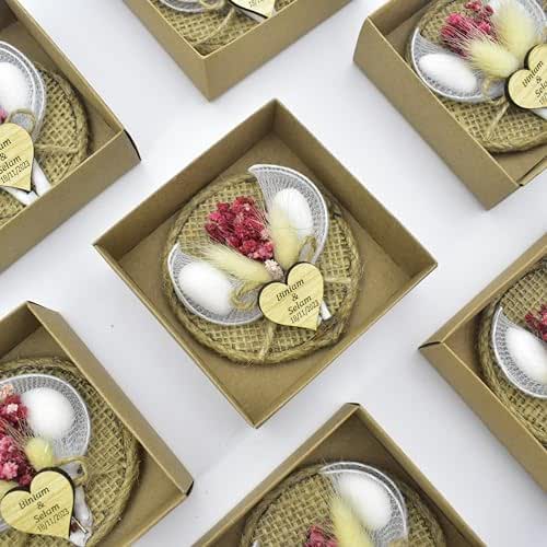 Amazon.com: 10 Pieces, Wedding favors magnet in bulk for quest, Jute ...