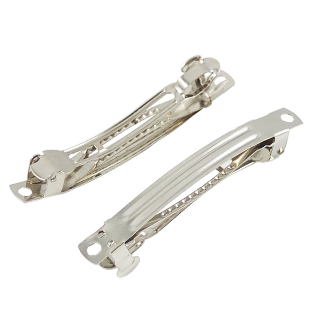 Amazon.com : Bluemoona 20 PCS - 100MM 4" French Barrette Hair Clips Bow ...