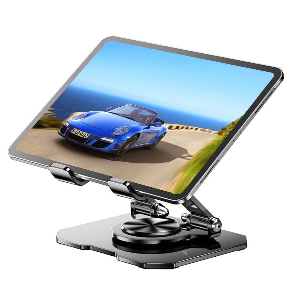 JESWO Tablet Stand for Desk,Aluminum Tablet Stand Holder 360°Adjustable ...