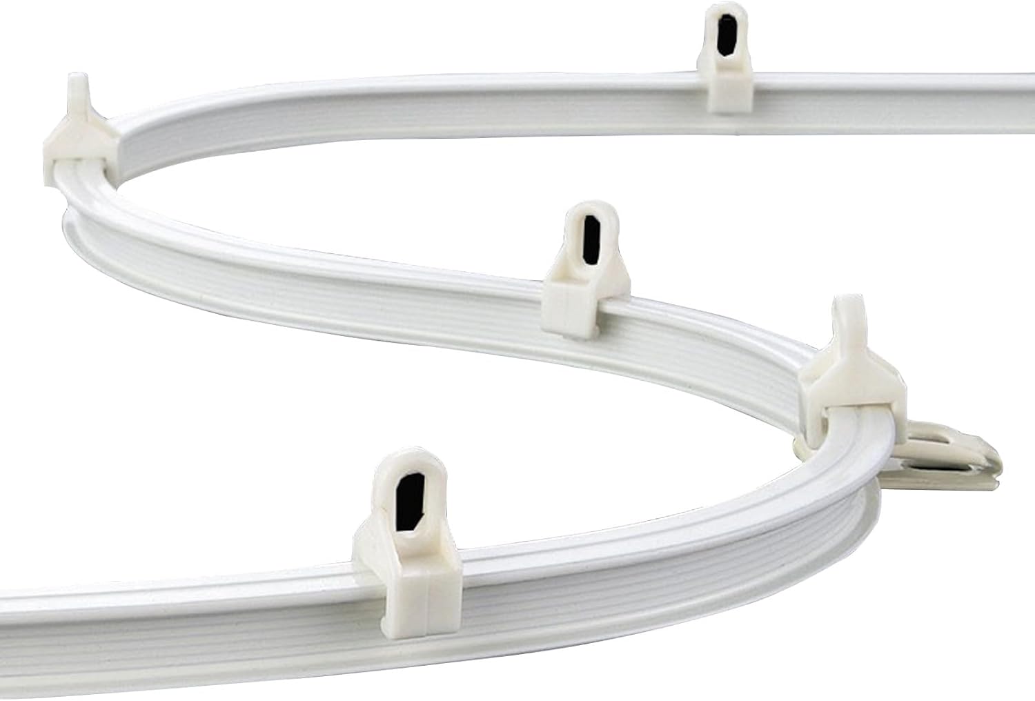 Amazon.com: White Sliding Curtain Track, Aluminum Flexible Bendable ...