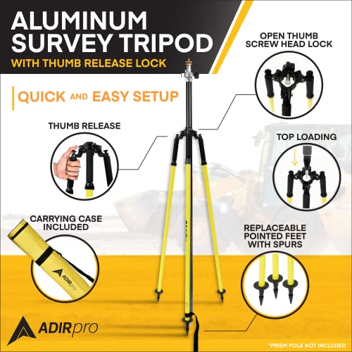 Snapklik.com : AdirPro Prism Pole Tripod Aluminum Range Pole Tripod Use ...