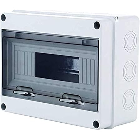 Posina Weatherproof MCB Box 8way PVC Enclosure with Cover Against Water ...