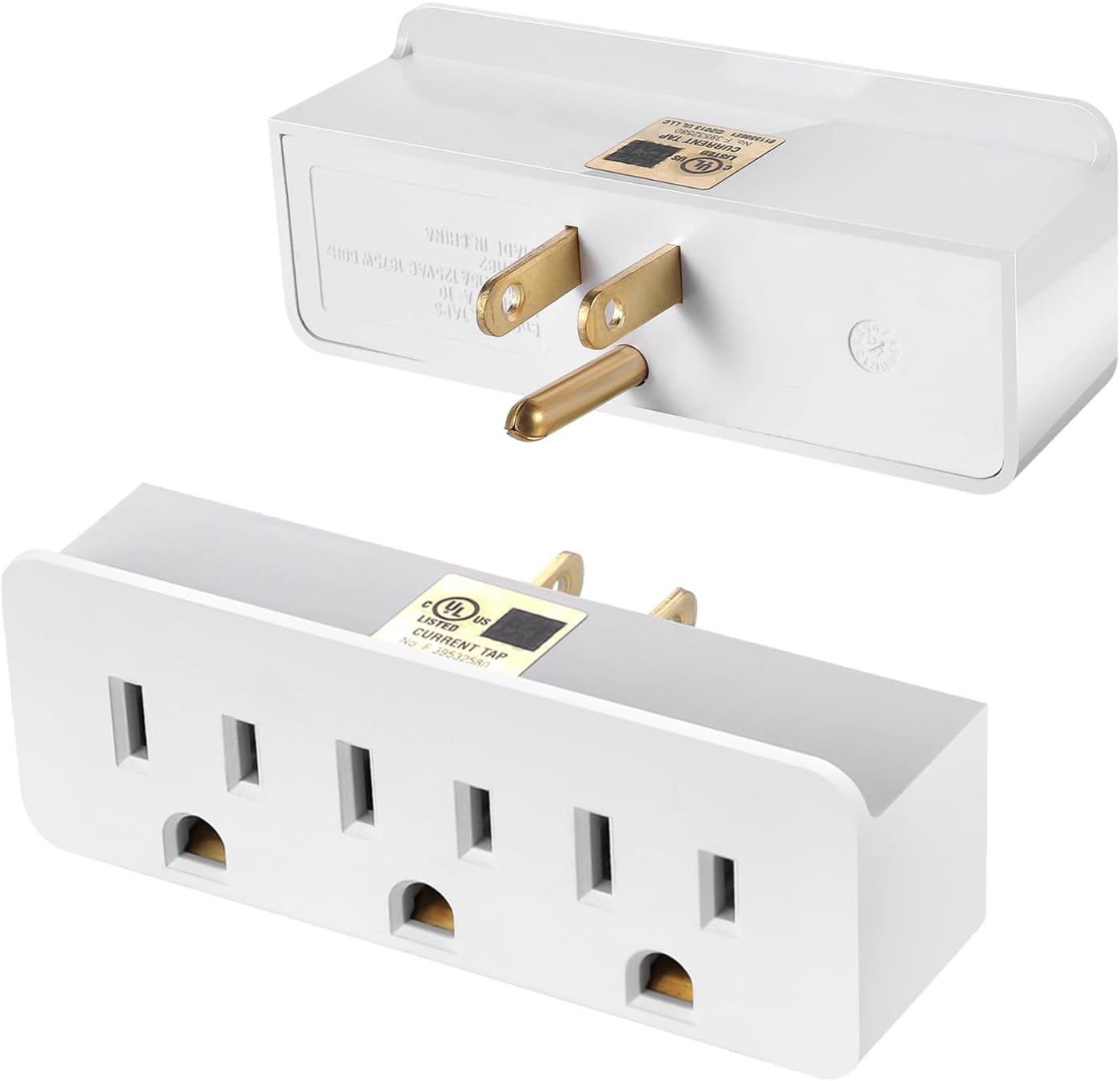 Amazon.com: TENINYU 3 Outlet Adapter Extender - UL Listed 1875W/15Amps ...