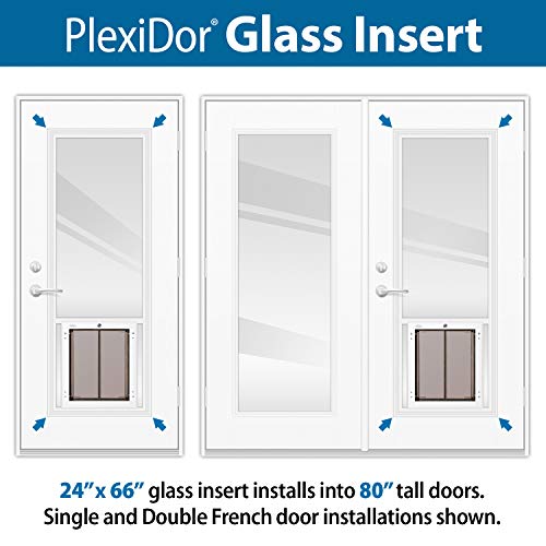 Plexidor Dog Door Clear Glass Insert for French Doors - Energy ...