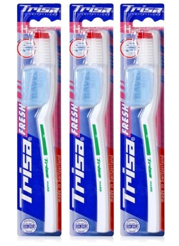 Trisa Fresh Toothbrush - Hard (Pack of 3) : Amazon.in: Health ...