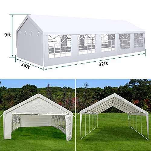 Snapklik.com : YITAHOME 16x32ft Party Tent Heavy Duty Outdoor Wedding ...