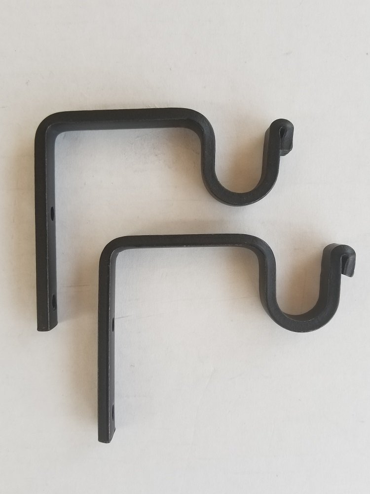 Amazon.com: Wrought Iron Wall Hooks (Set of Two) - Hand Made by The ...