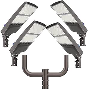 HYPERLITE 4Pack Parking Lot Light 300W and 1Pack Double Bullhorn ...