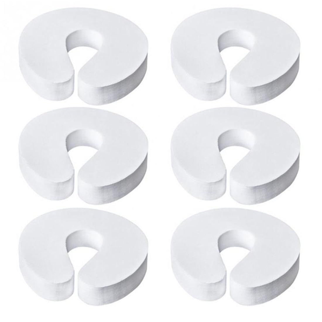 Safety Door Stoppers, 6 Pieces Soft Door Finger Guards Foam Door ...