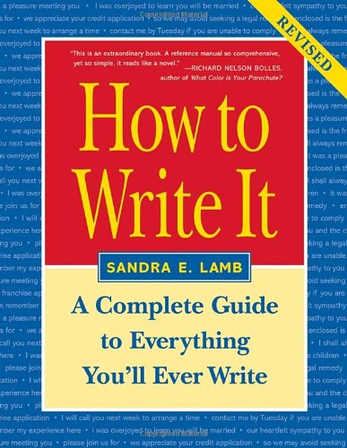 How to Write It: Complete Guide to Everything You'll Ever Write