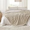 Amazon.com: Bedsure Light Brown Fleece Blanket for Couch - Super Soft ...