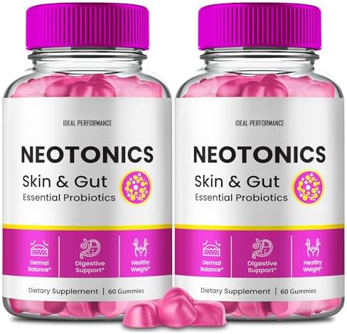 Amazon.com: Neotonics Skin and Gut Gummies, Neotonics Skin & Gut Health ...