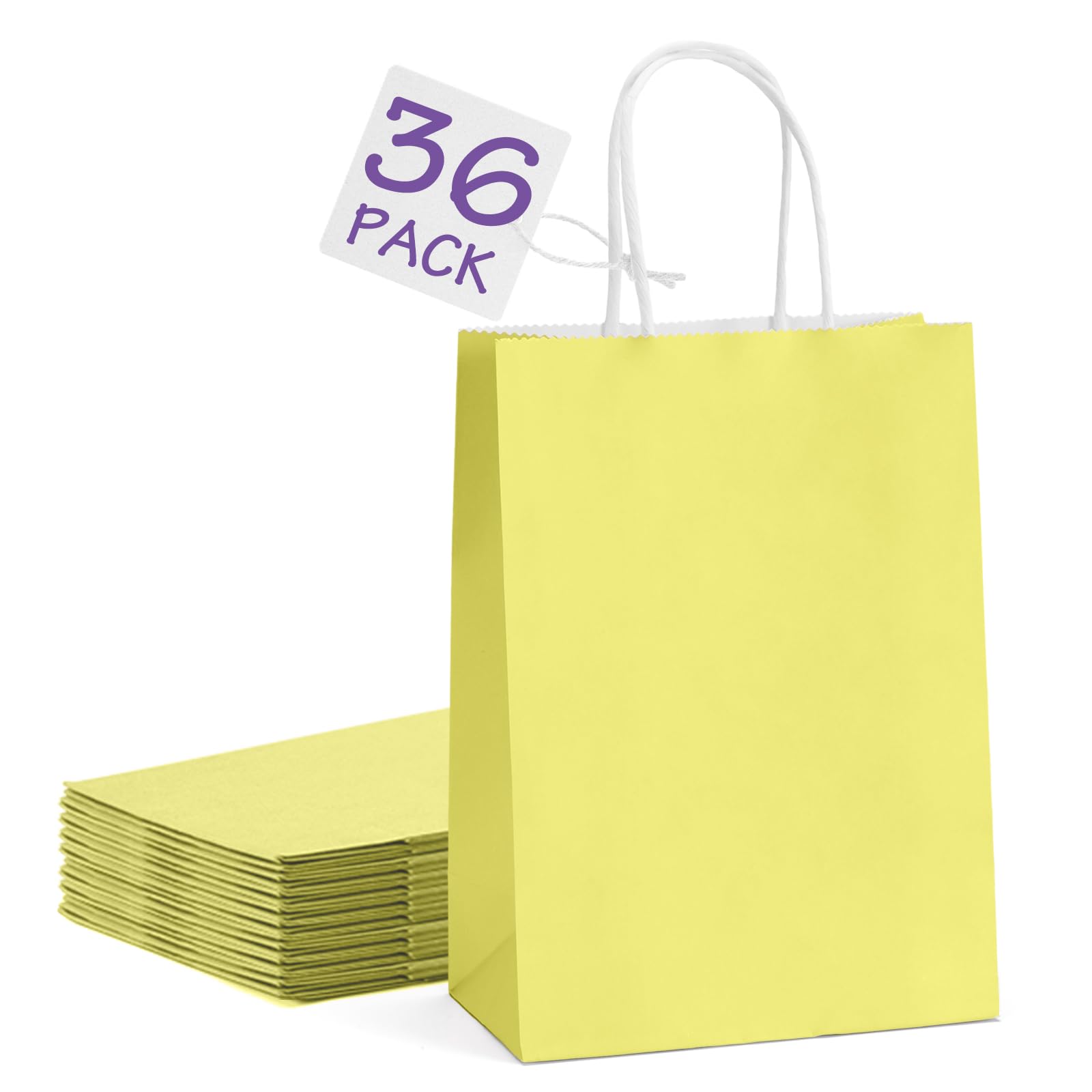 Snapklik.com : MESHA Small Gift Bags 36 Pcs 5.9X3.1X8.2 Paper Bags