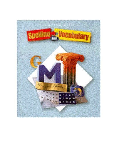 Houghton Mifflin Spelling and Vocabulary: Teacher's Resource Blackline ...