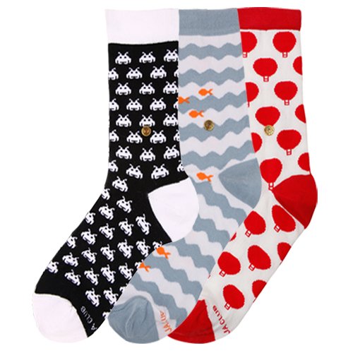 The Moja Club - Women's Quirky, Funky Socks (Crew Length) - [Pack of 3 ...