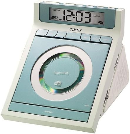 Amazon.com: Timex T609S Dual-Alarm CD Clock Radio with MP3 Audio Input ...