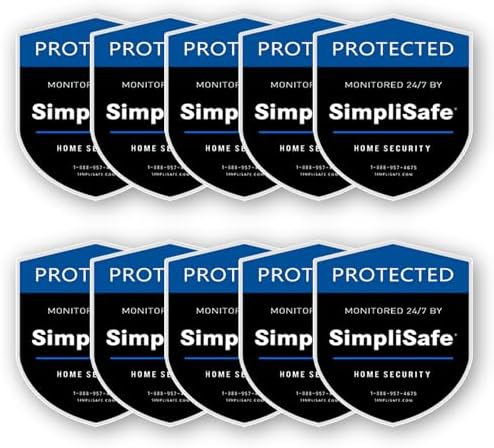 Amazon.com: SimpliSafe Window Decals Pack of 10 : Home & Kitchen
