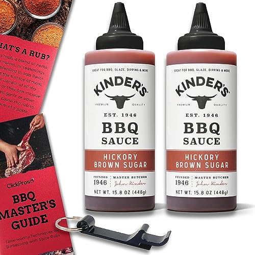 Snapklik.com : Kinders Hickory Brown Sugar BBQ Sauce 2 Pack Barbecue Bundle