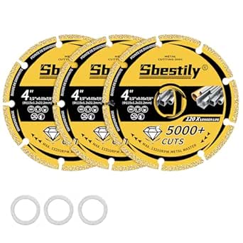 Amazon.com: Sbestily Diamond Cutting Wheel 4 1/2 x 7/8 Inch for Metal, Cut Off Wheels with 5000 ...