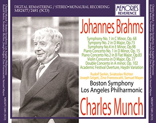 VARIOUS ARTISTS - Charles Munch Conducts Brahms': Piano Concerto No.1 ...