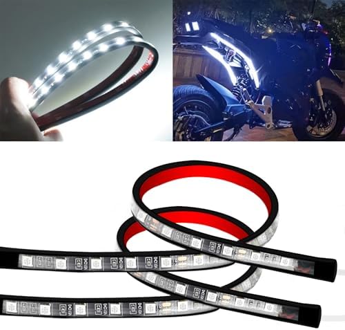 32CM Flexible Led Brake Light Strip 12V Motorcycle Tail Trailer Brake ...