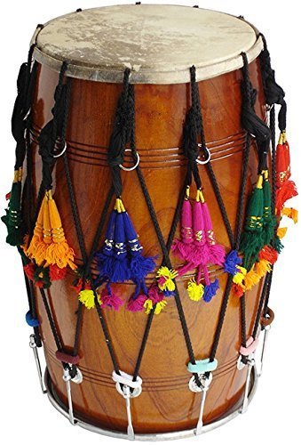 Musical Natural Finish Punjabi Bhangra Dhol : Amazon.in: Musical ...