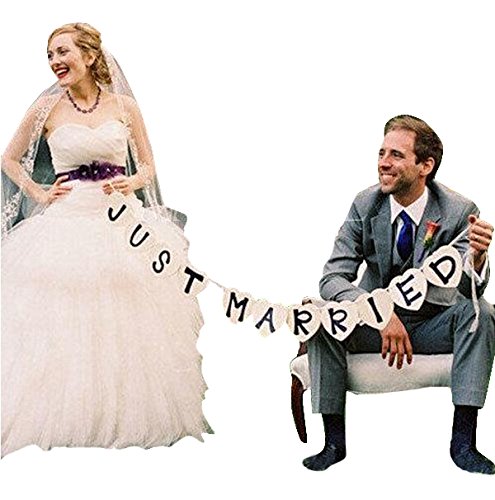 Futaba JUST MARRIED Wedding Banner : Amazon.in: Toys & Games