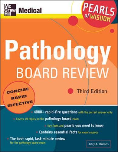 Pathology Board Review: Pearls of Wisdom, Third Edition: 9780071464420 ...