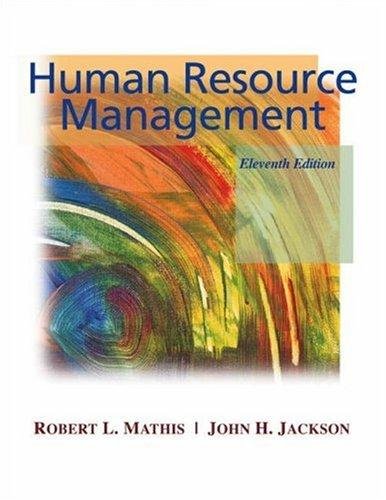 Human Resource Management By Mathis & Jackson (11th, Eleventh Edition ...