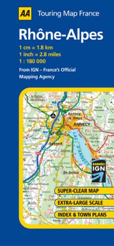 Rhone-Alps: No. 14 (AA Road Map France Series): Amazon.co.uk ...