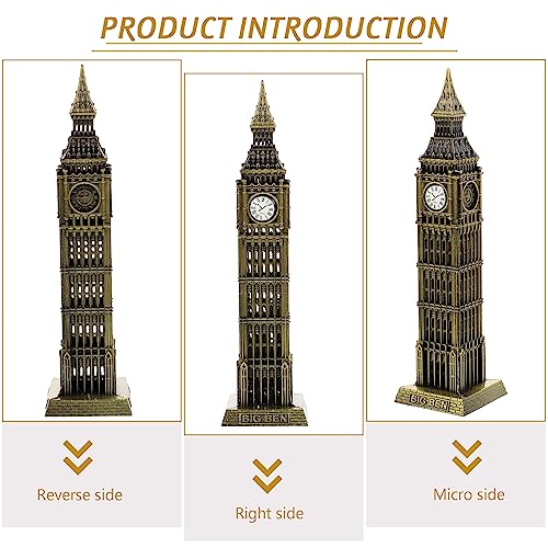 BESPORTBLE Ring Doorbell Bronze Big Ben Landmarks Figurine England Big ...