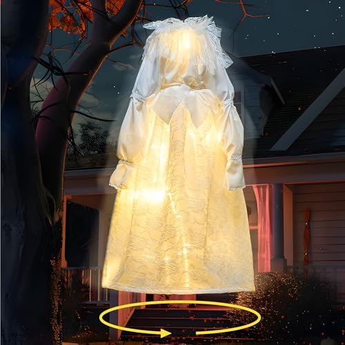 Amazon.com: JOYIN 35" Bride Ghost Halloween Decorations Outdoor ...
