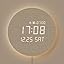 Amazon.com: mooas Full Moon LED Silent Wooden Digital Wall Clock with ...