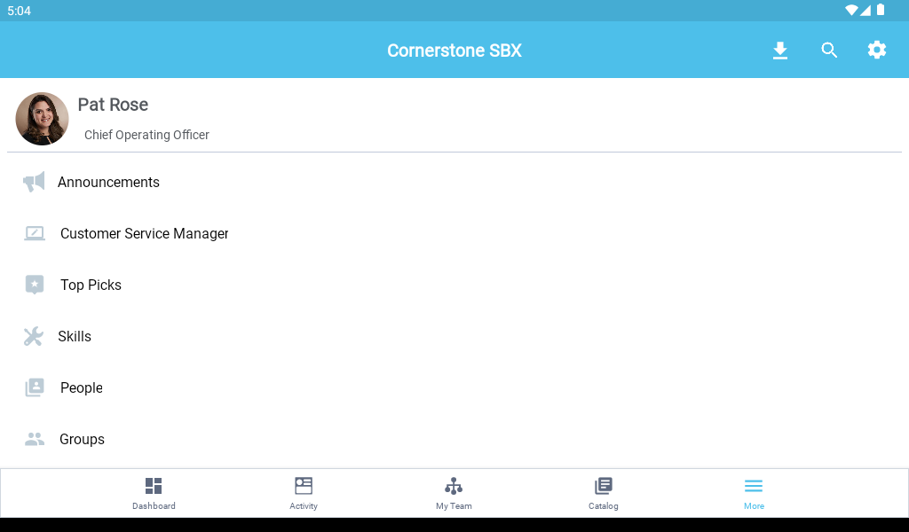 Cornerstone SBX - App on Amazon Appstore
