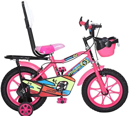 JUNIOR KID 14T Steel Rim Cycle for Kids 2 to 5 Years with Training ...