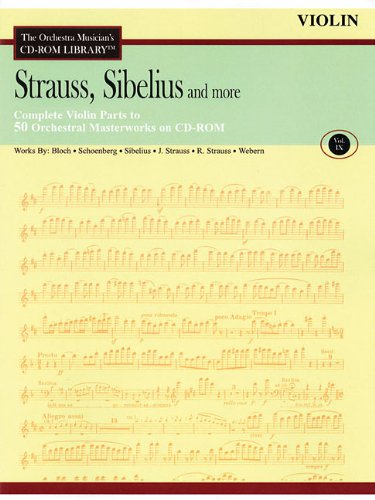 Orchestra Musician's CD-ROM Library Vol. 9 Violin Strauss Sibelius And ...