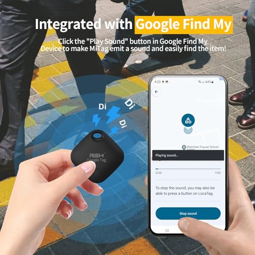 Air Tracker Tag 4 Pack for Android Luggage Tracker Tags Works with ...
