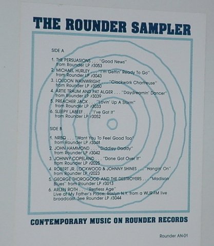 various artists: The Persuasions~Michael Hurley~Loudon Wainwright ...