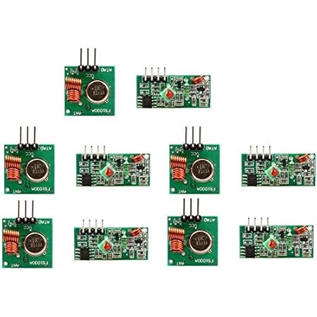 Amazon.com: HiLetgo 315Mhz RF Transmitter and Receiver Module link kit ...