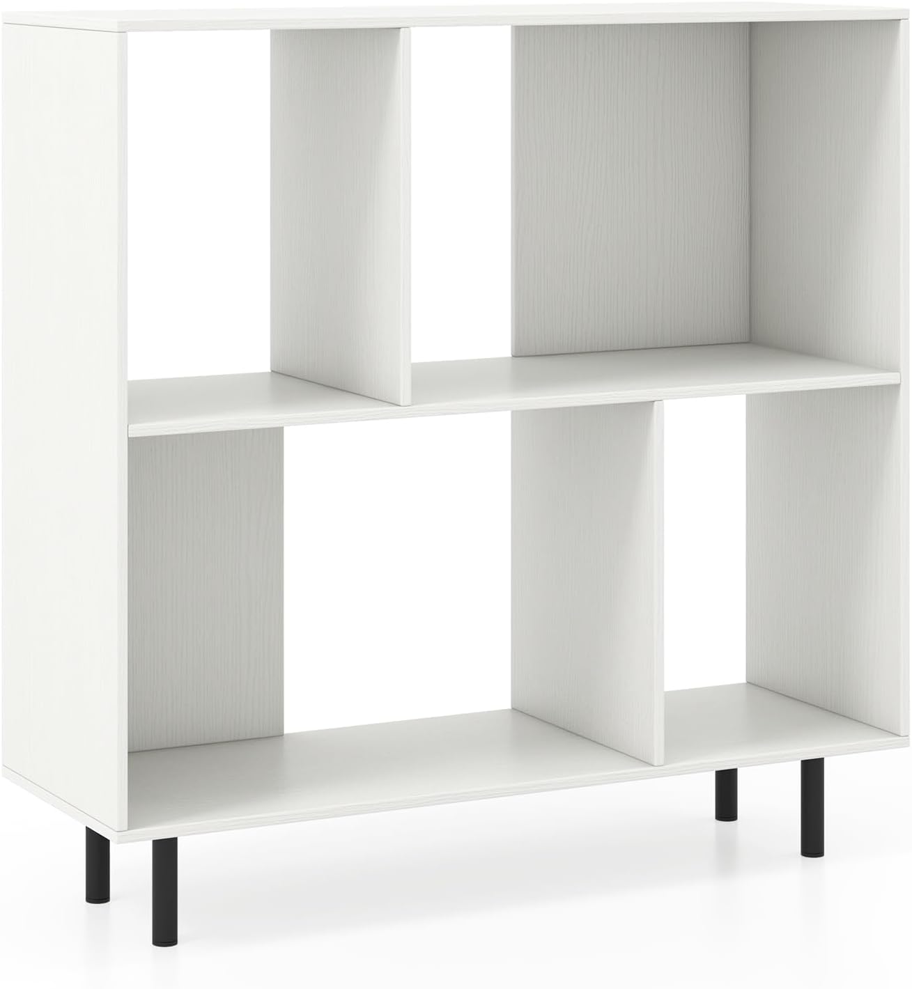 Amazon.com: SILKYDRY 4 Cube Storage Organizer, 2 Tier Bookcase with ...