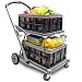 Amazon.com: Shopping Cart Folding Utility Trolley with Included 2 ...