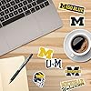 Amazon.com: University of Michigan 50CT Vinyl Large Deluxe Stickers ...